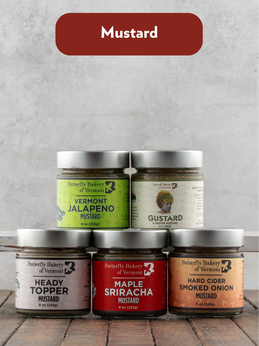 Whole Seed Mustards | Vermont Craft Mustards | Artisan Mustard Collection